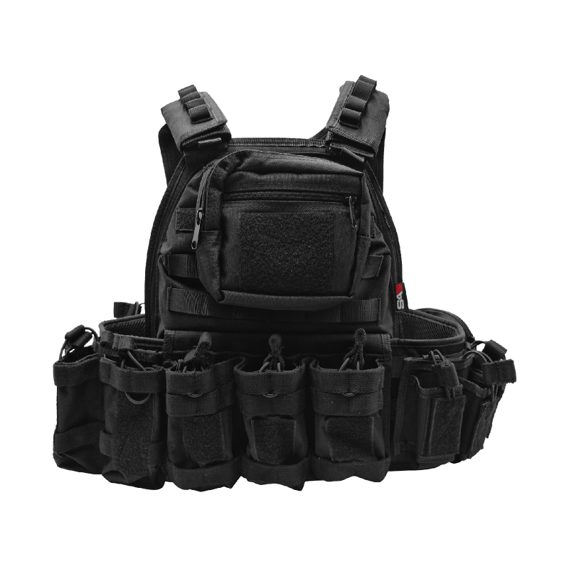 Heavy Plate Carrier Vest - Black [Swiss Arms]