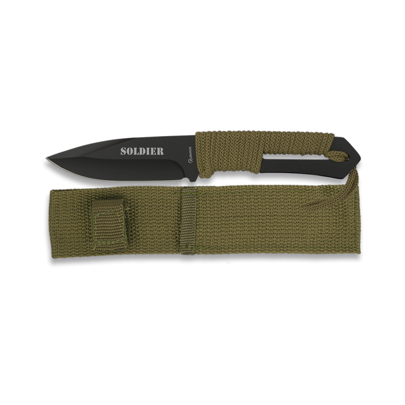 Faca Soldier Cord Wrapped - Verde 32254 [Albainox]